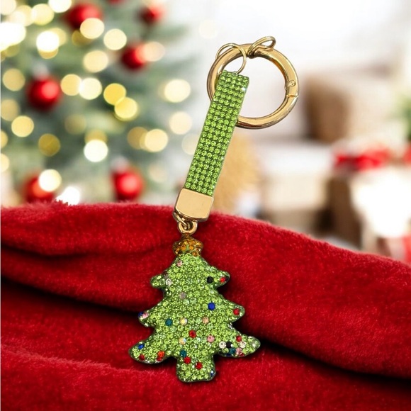 Accessories | Rhinestone Christmastree Keychain New | Poshmark